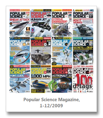 Popular Science Magazine, collection January-December 2009